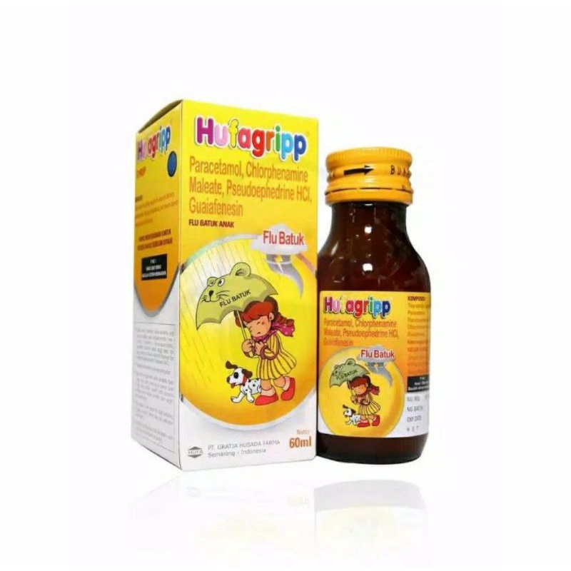 HUFAGRIP Sirup Flu dan Batuk Anak 60 ml | Lazada Indonesia