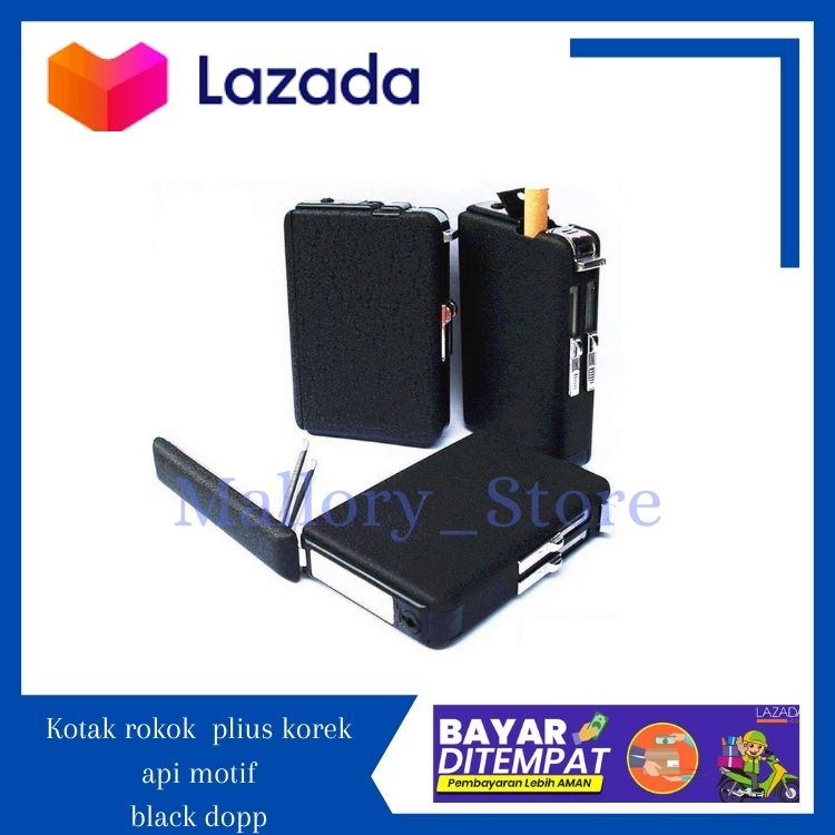 Kotak rokok plus korek api motif black dopp/Kotak rokok/Kotak Rokok ...