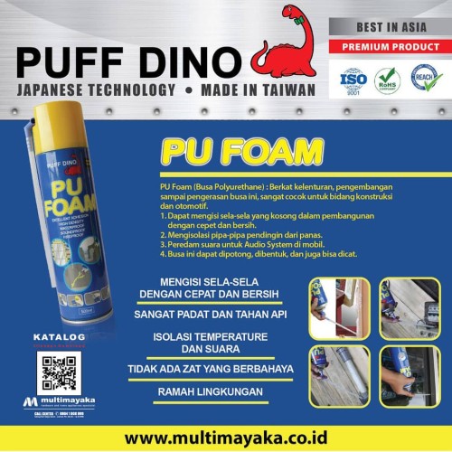Sprayer Polyurethane PU Foam Puff Dino Semprotan Cairan Busa Sealant ...
