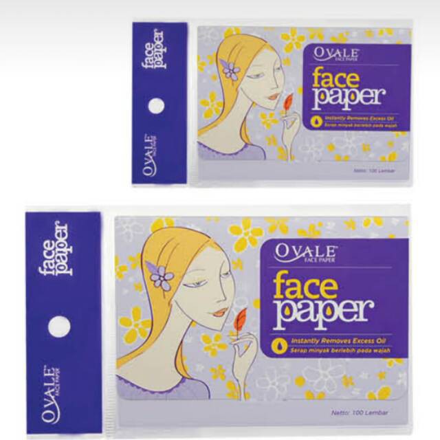 Ovale Face Paper Kertas Minyak Wajah Oval Papper 100 Sheet / Lembar ...