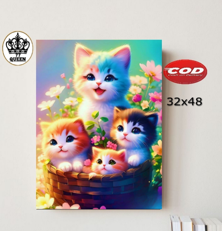 POSTER DINDING GAMBAR KUCING LUCU/HIASAN DINDING POSTER TEMA KUCING ...