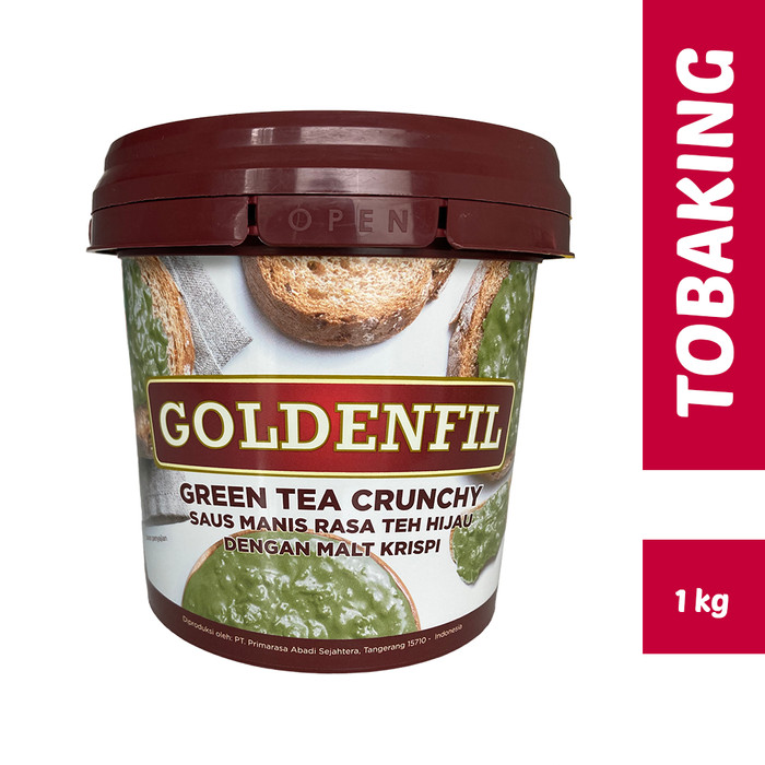 Goldenfil Green Tea Crunchy 1 kg Selai matcha teh hijau dengan malt ...