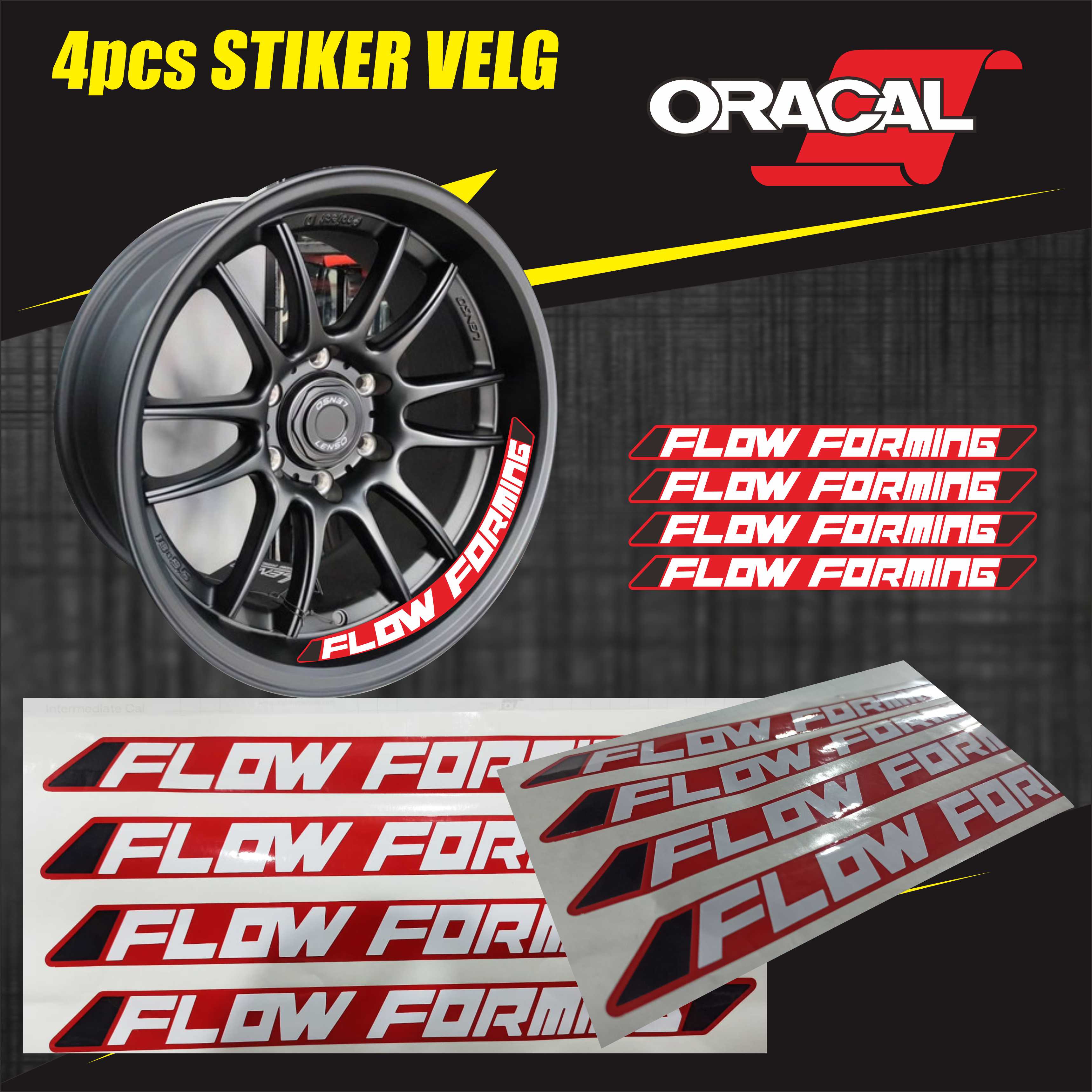 Stiker Velg Mobil Pajero Fortuner 4x4 Lenso Flow Forming | Lazada Indonesia