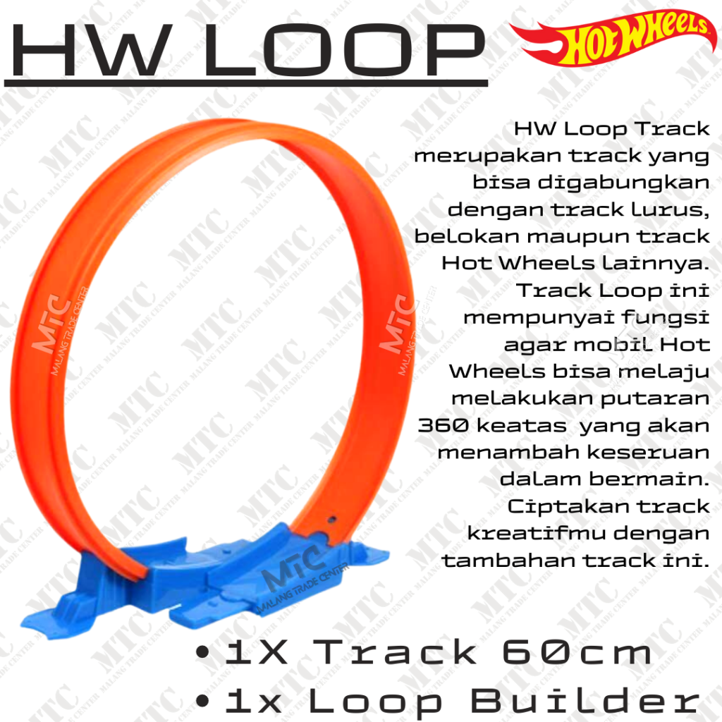 Hot Wheels Track Builder Loop Track Melingkar Track Loop | Lazada Indonesia