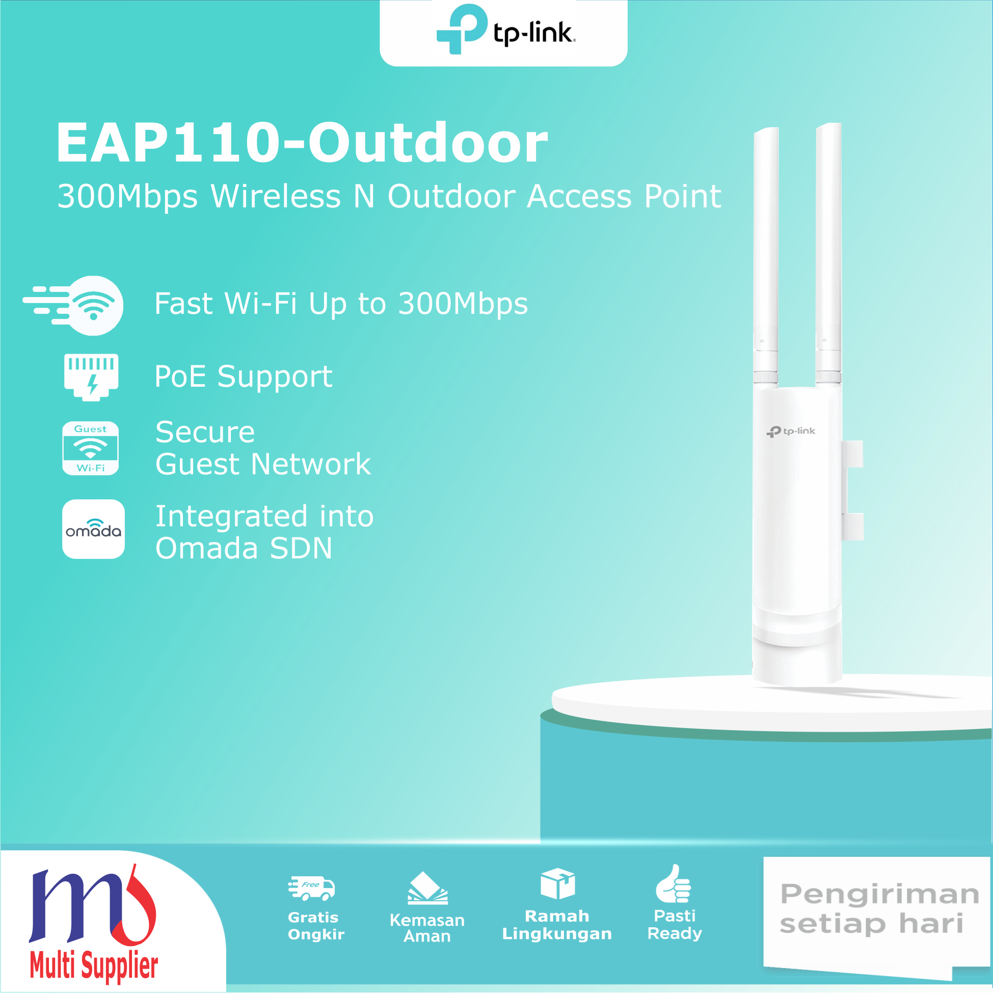 Tp Link Eap110 Eap 110 Outdoor 300mbps Wireless N Outdoor Access Point