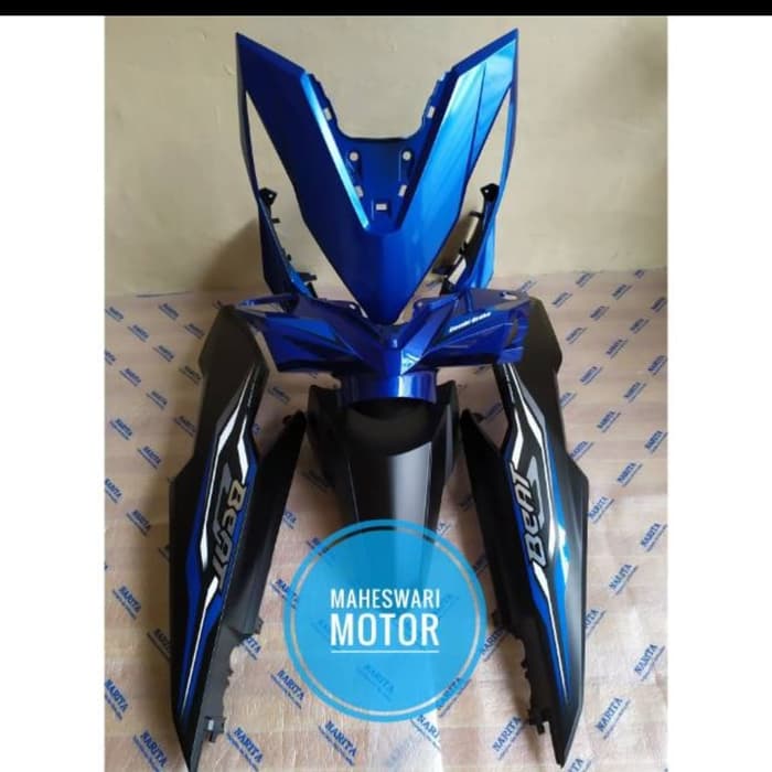 full body halus Honda beat new 2019 CBS ISS biru plus striping | Lazada ...