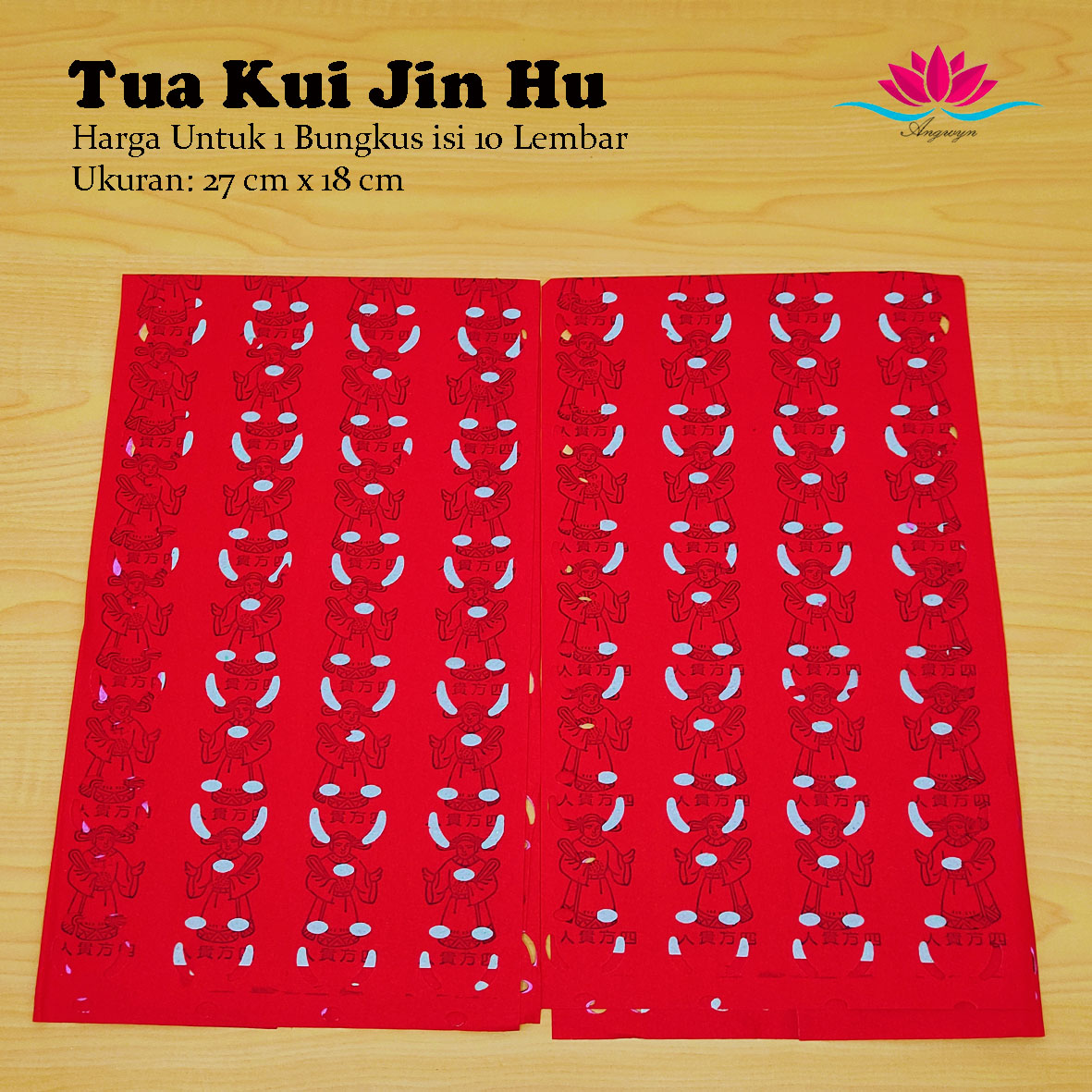 Kertas Sembahyang Kui Jin Hu / Tua Kui Jin Hu | Lazada Indonesia