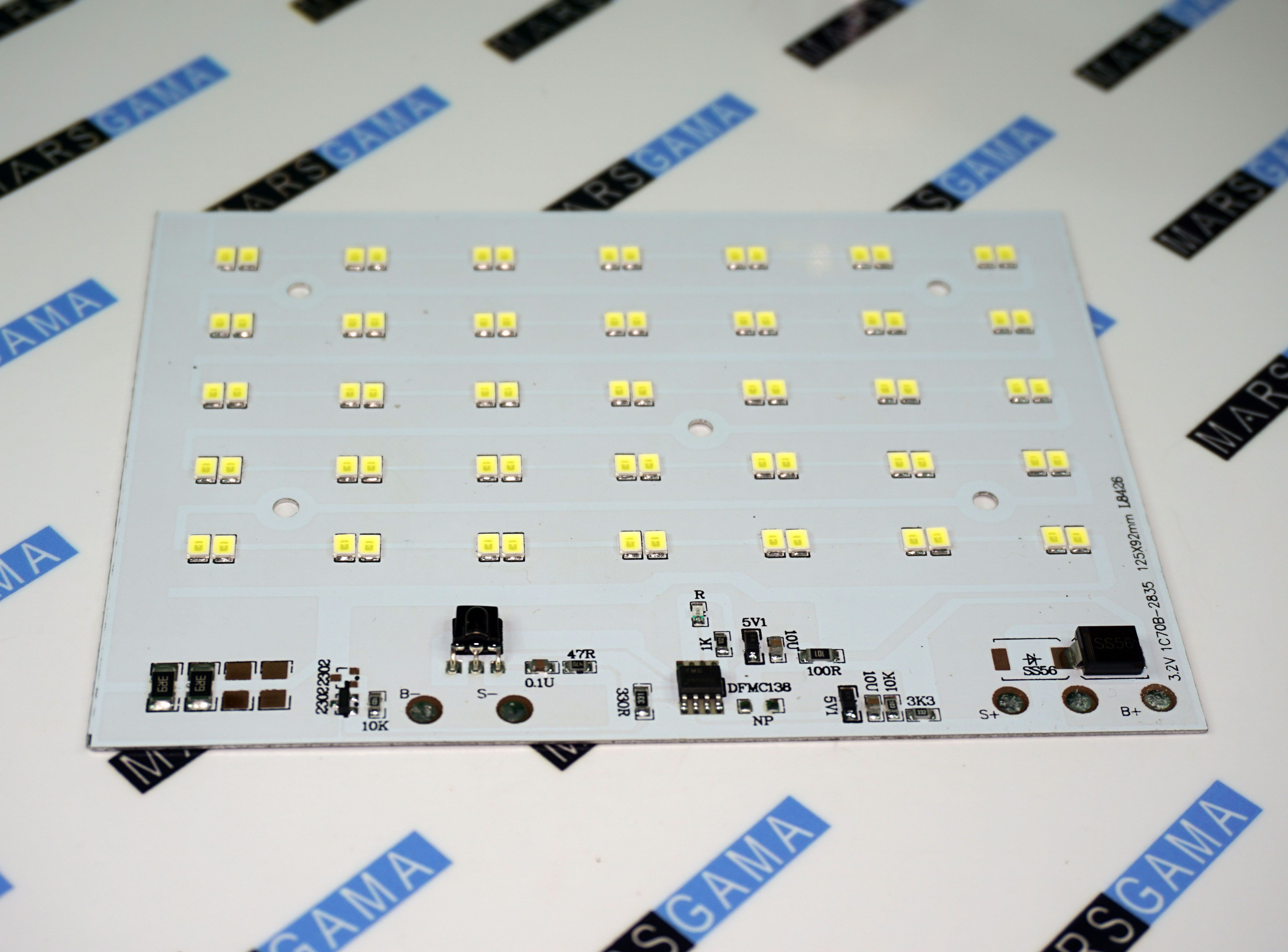 PCB Papan SMD 2835 Input 3.2v lifepo4 32650 DIY Led Solar Panel ...