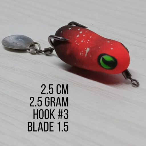Umpan Casting Mini Soft Frog 2,5 cm Merah PREMIUM QUALITY | Lazada ...