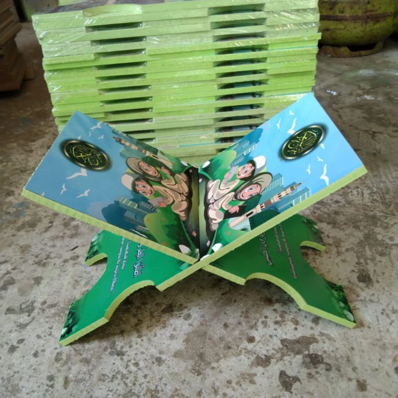 Meja ngaji karakter / Meja Al-Quran / Meja lipat ngaji / Rekal kayu ...