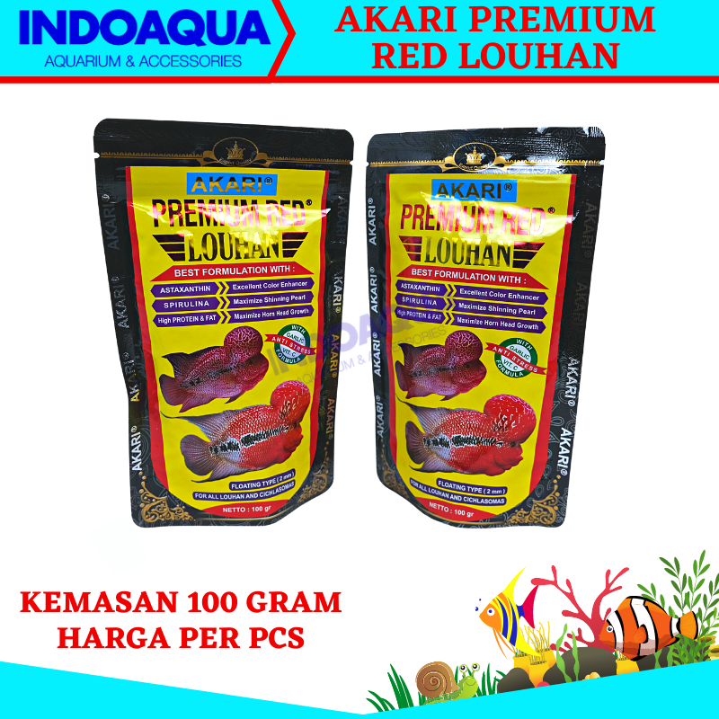INDOAQUA - Pelet Ikan Louhan Red Pakan Lohan Akari Premium Red Makanan ...