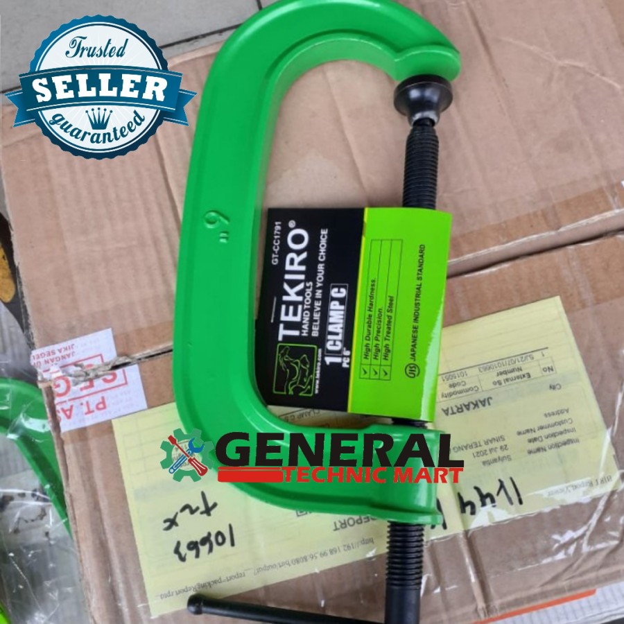 Klem C / Clamp C 6" Tekiro catok ulir penjepit besi kayu | Lazada Indonesia