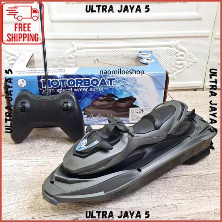Rc Jet Ski Mainam Remote Control Kapal Motor Boat Kapal Robot Speed ...