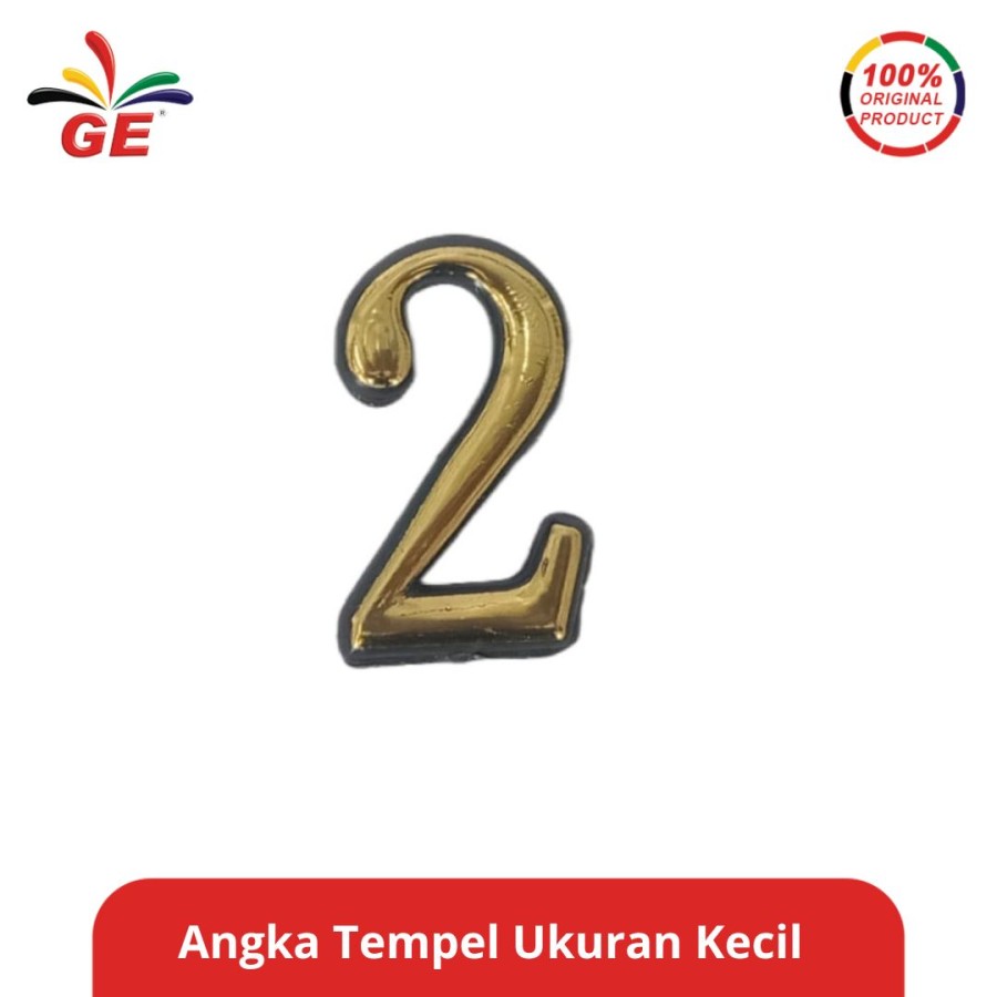 GE - Angka Tempel Ukuran Kecil 2 01009016 | Lazada Indonesia