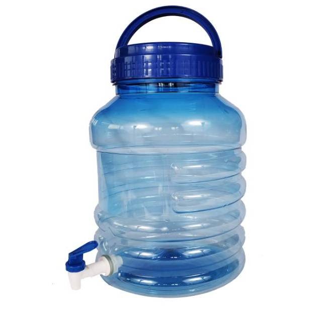 Galon Plastik Keran Liter Galon Kecil / Galon Air Kosong Biru | Lazada ...