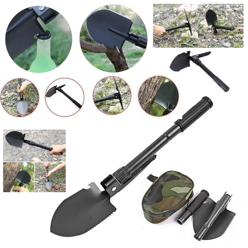 Sekop Cangkul Pacul Gergaji Mini Lipat Portabel Kemah Bertani Berkebun ...