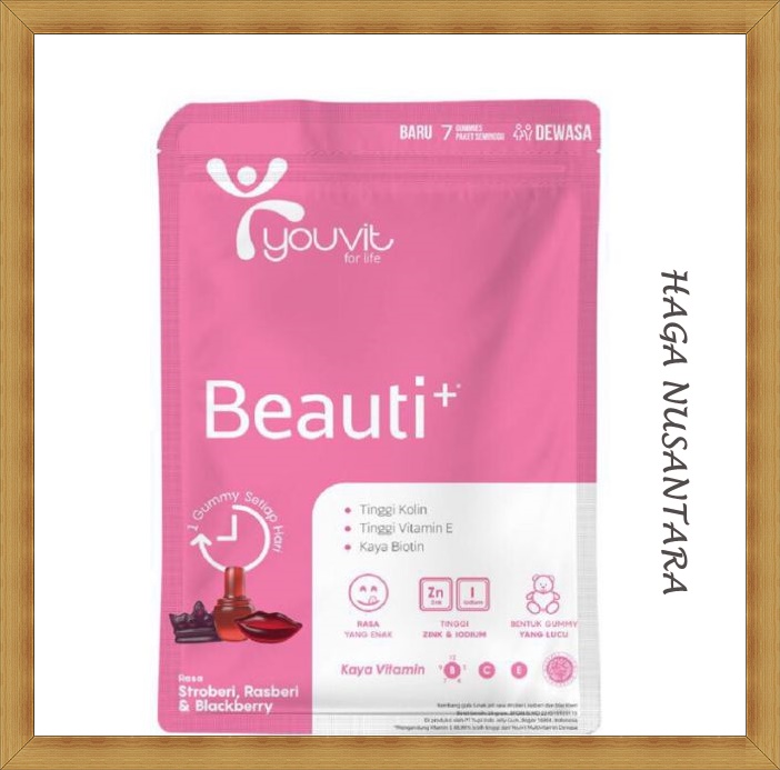 YOUVIT Multivitamin Beauti Beauti+ Beauty Sachet (Isi 7 Gummy ...