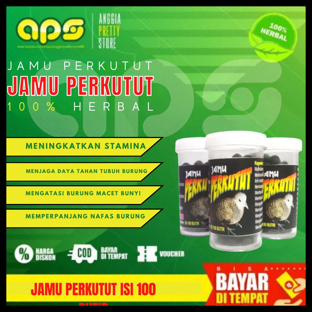 Jamu Burung Perkutut Isi 100 Butir Jamu Burung Perkutut Herbal Alami ...