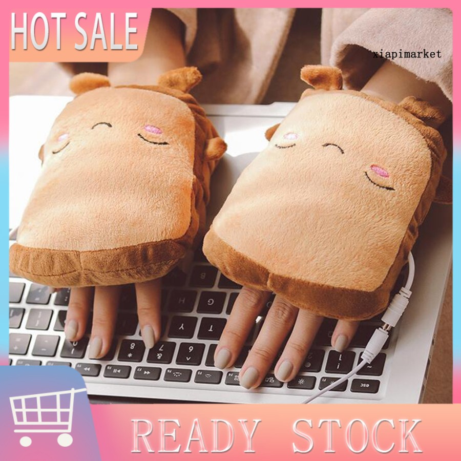 Sarung tangan penghangat roti tawar USB kabel pemanas tangan portable ...