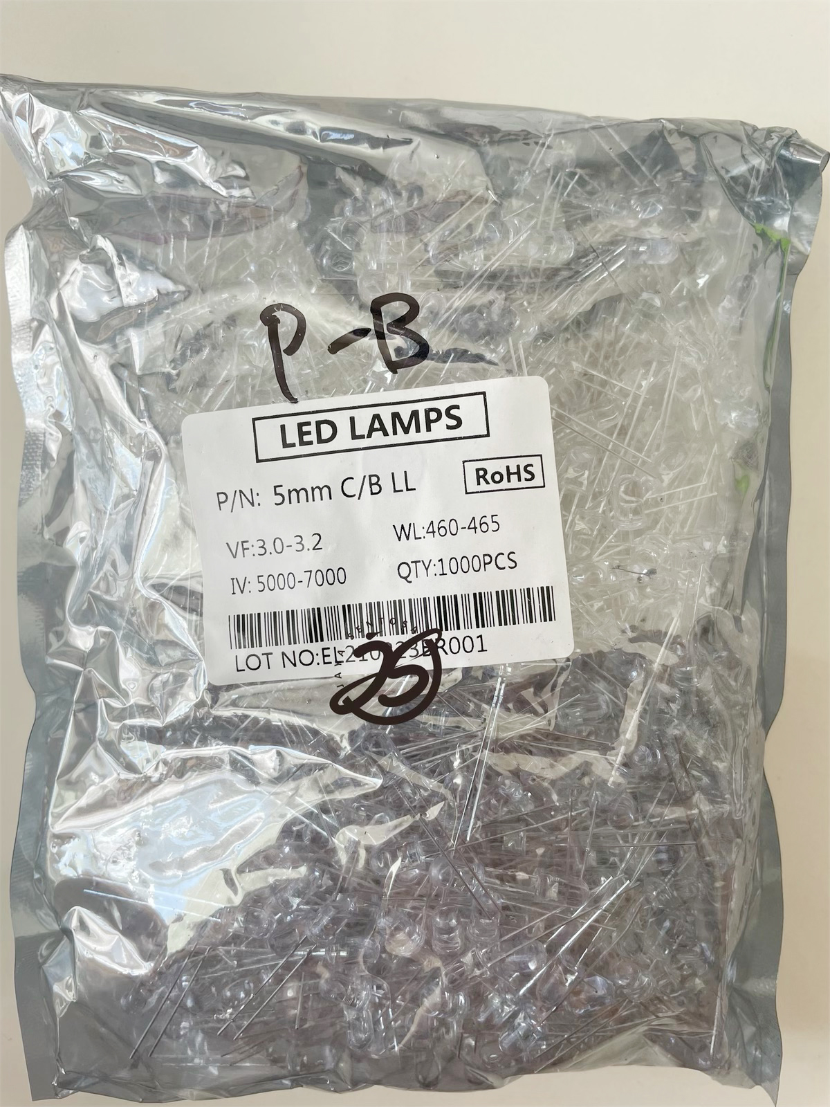 LED PUTIH 5mm MURAH 1000pcs LED PUTIH - PUTIH LED LAYANGAN LED KECIL ...