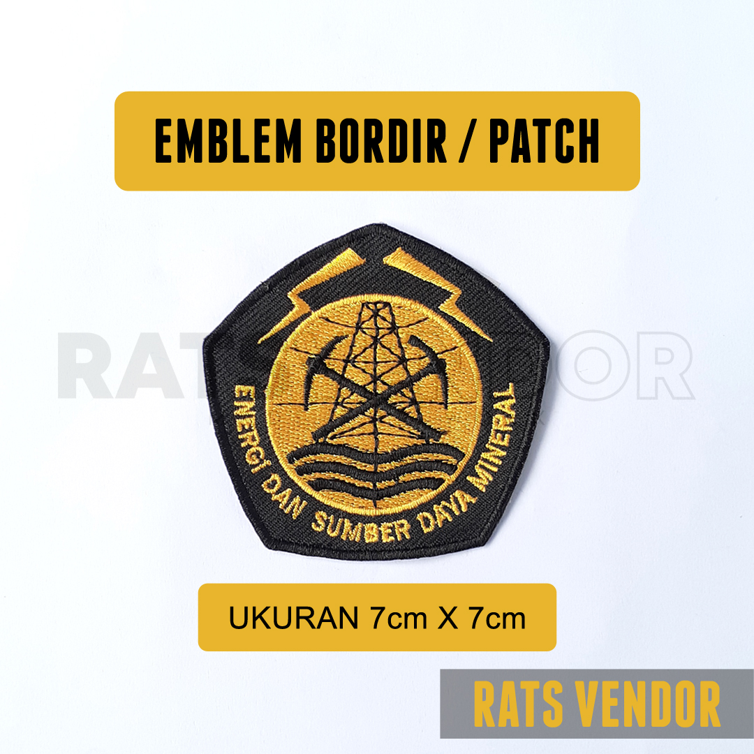 Emblem Bordir / Patch Logo ESDM Energi Dan Sumber Daya Mineral | Lazada Indonesia