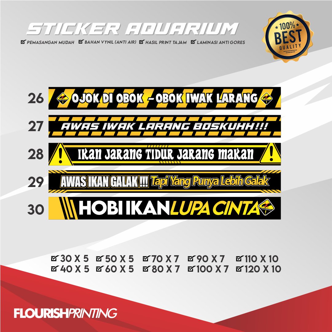 STICKER/STIKER AQUARIUM PREDATOR CHANNA | Lazada Indonesia