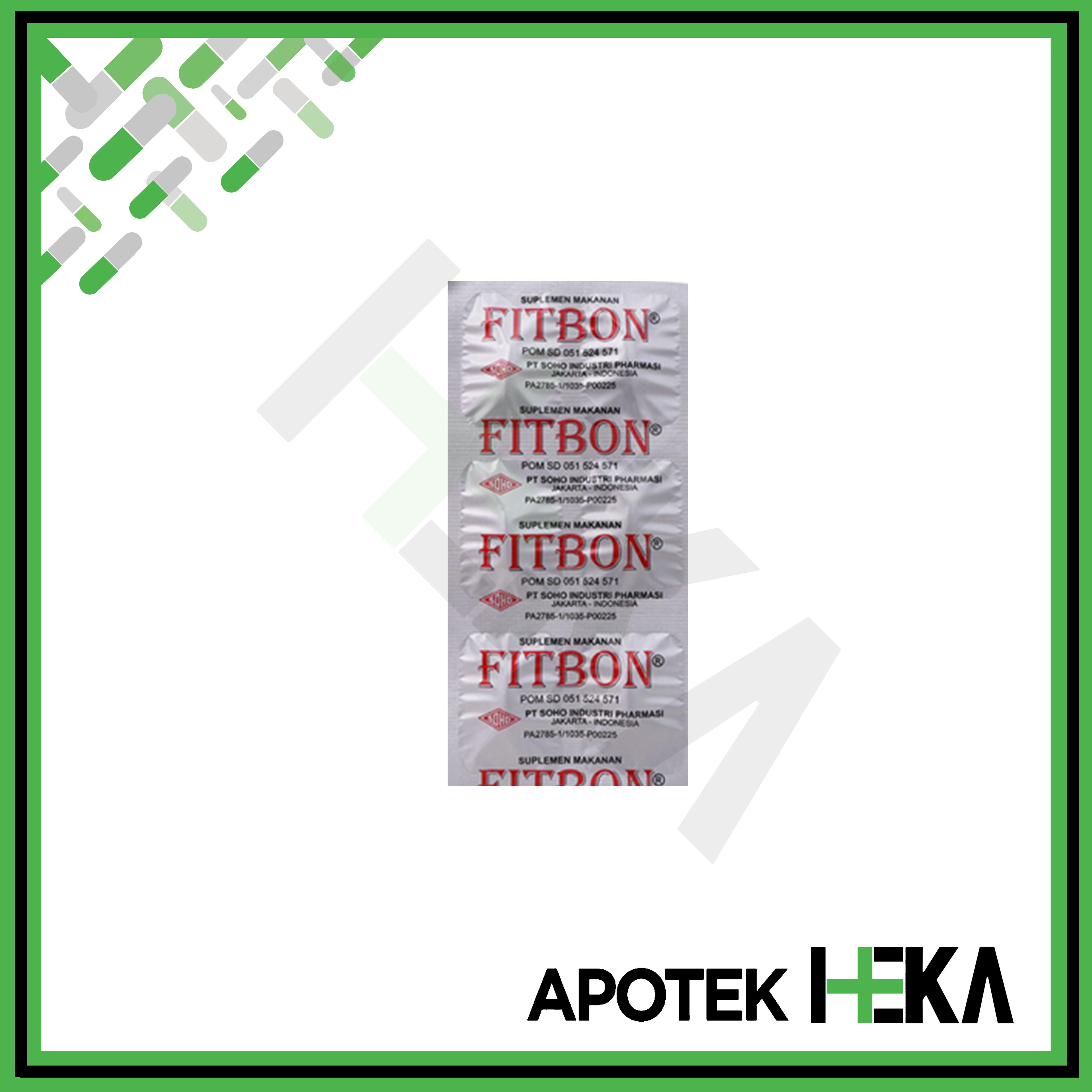 Fitbon Kapsul Strip isi 6 Tablet - Menjaga Tulang dan Sendi | Lazada ...