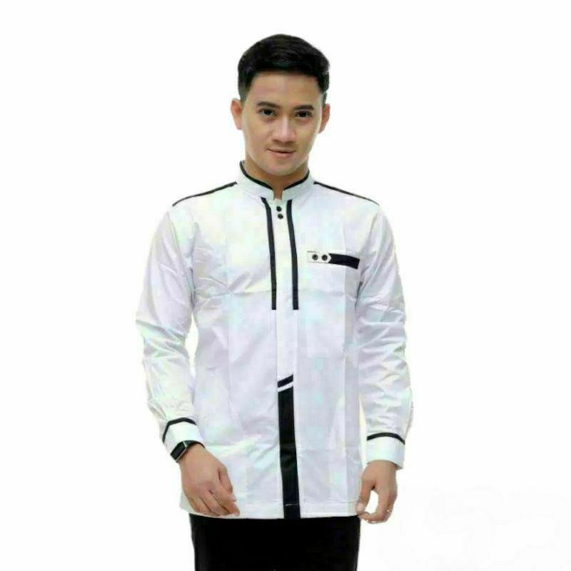BAJU KOKO LENGAN PANJANG VARIAI LIS | Lazada Indonesia