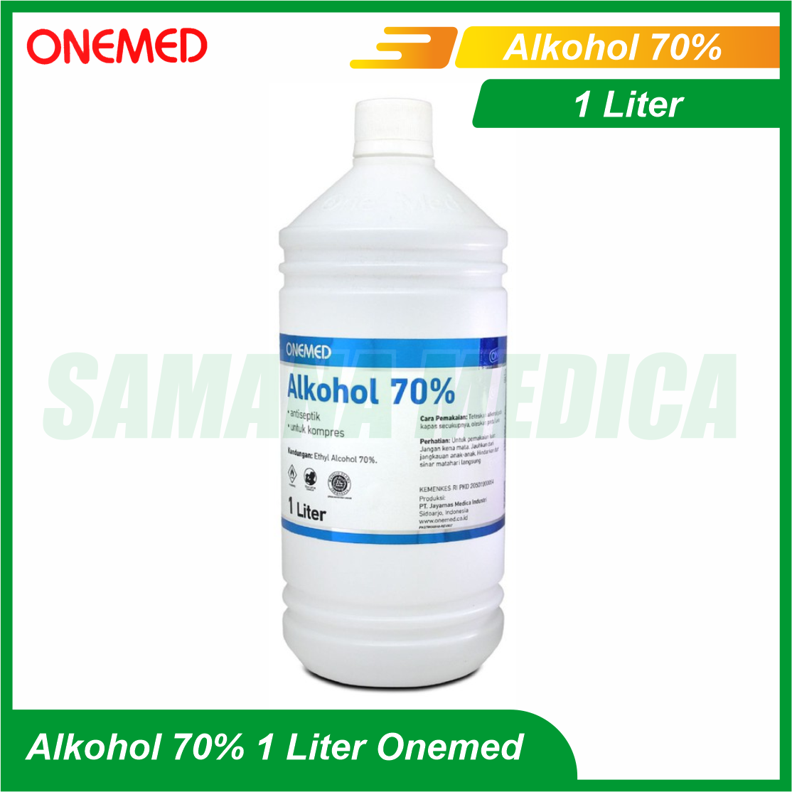 Alkohol 70% 1 Liter ONEMED Alcohol 1 Liter | Lazada Indonesia