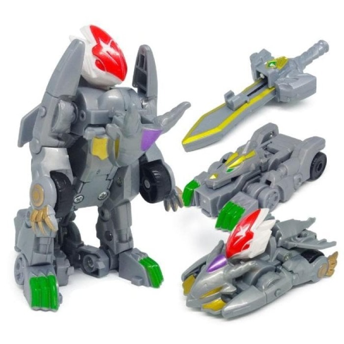 Mainan Robot Monkart Metroid Warbeast Megaroid Combination Abu | Lazada ...