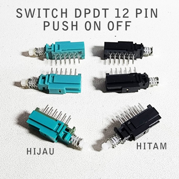 A431 Switch DPDT 12 Pin Switch 2x6 PUSH ON OFF SAKLAR TEKAN | Lazada ...