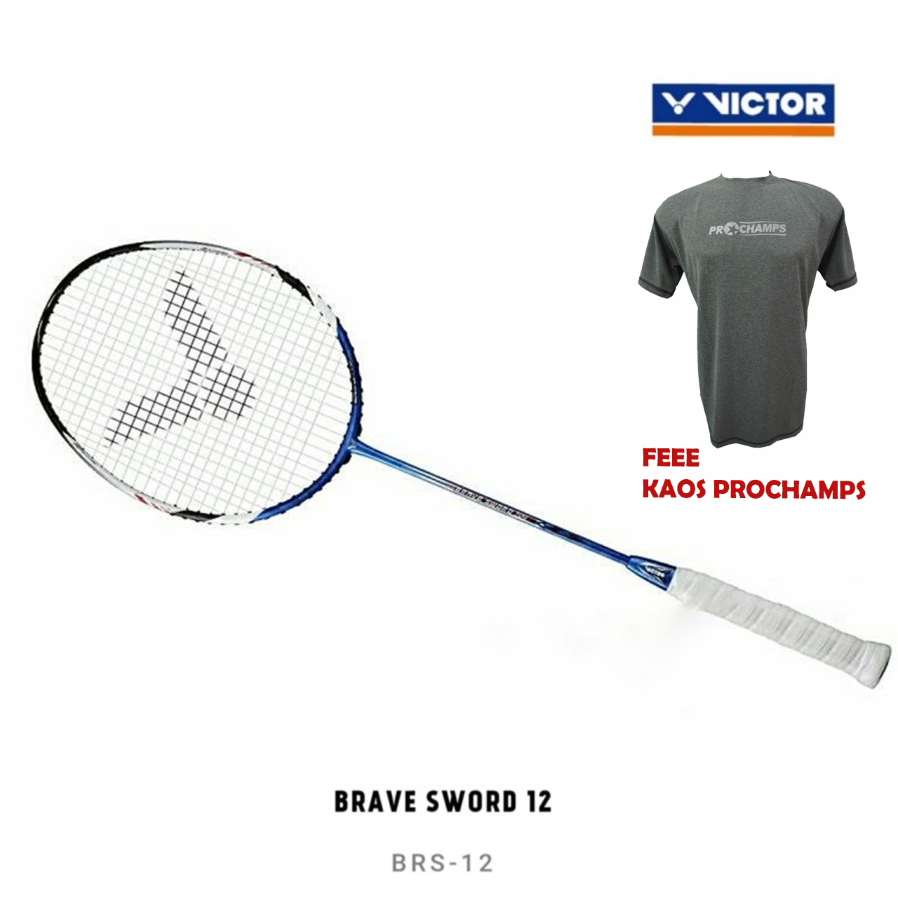 VICTOR BRAVE SWORD 12 / BRAVESWOR 12 RAKET BADMINTON ORIGINAL | Lazada ...