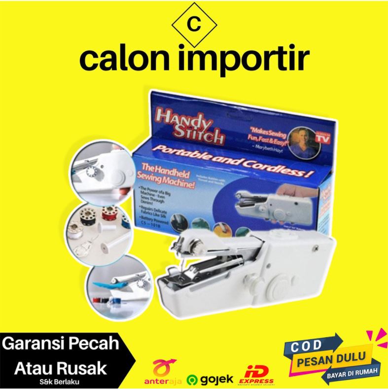 Mesin Jahit Mini Tangan Elektrik Portable Murah Model Staples Satpler ...