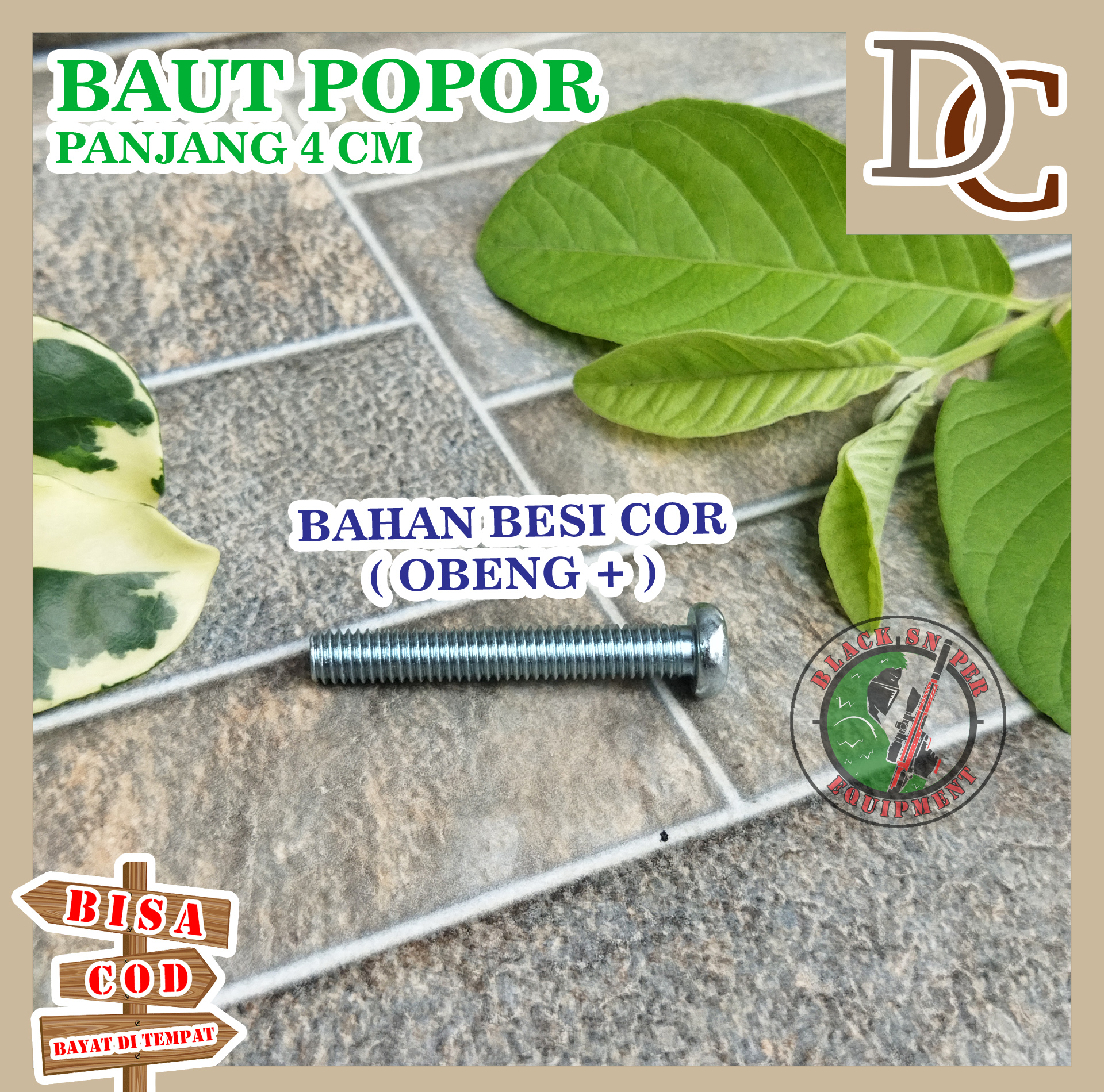 BAUT FOFOR SHAP PANJANG 4 CM BAHAN BESI COR BIASA | Lazada Indonesia
