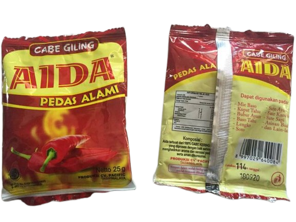 Aida cabe cabai bubuk isi 25 gr per 1 pcs | Lazada Indonesia