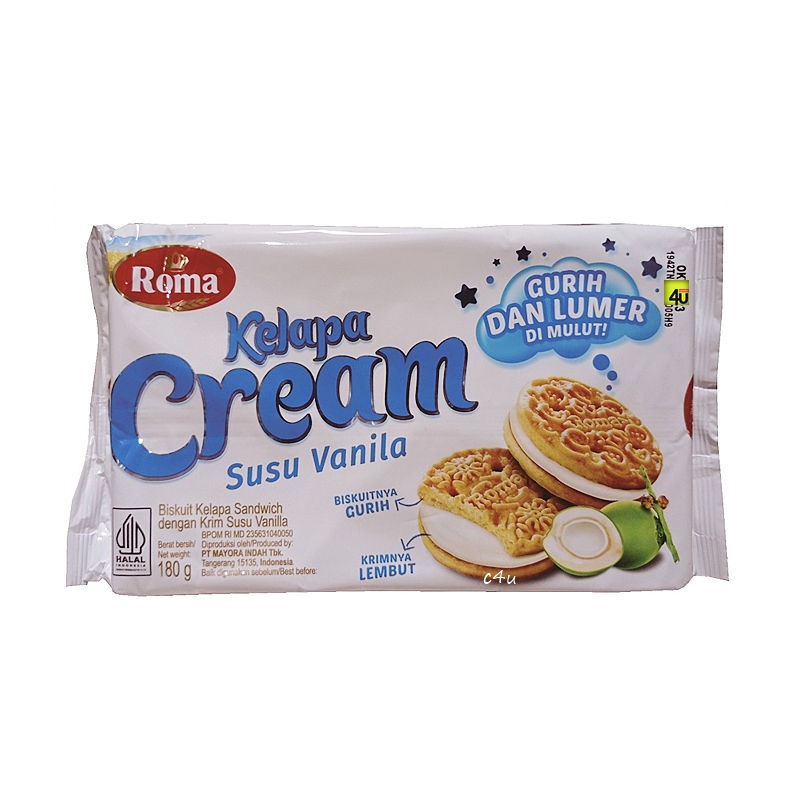 ROMA Kelapa Cream VANILLA - 180 gr PACK | Lazada Indonesia