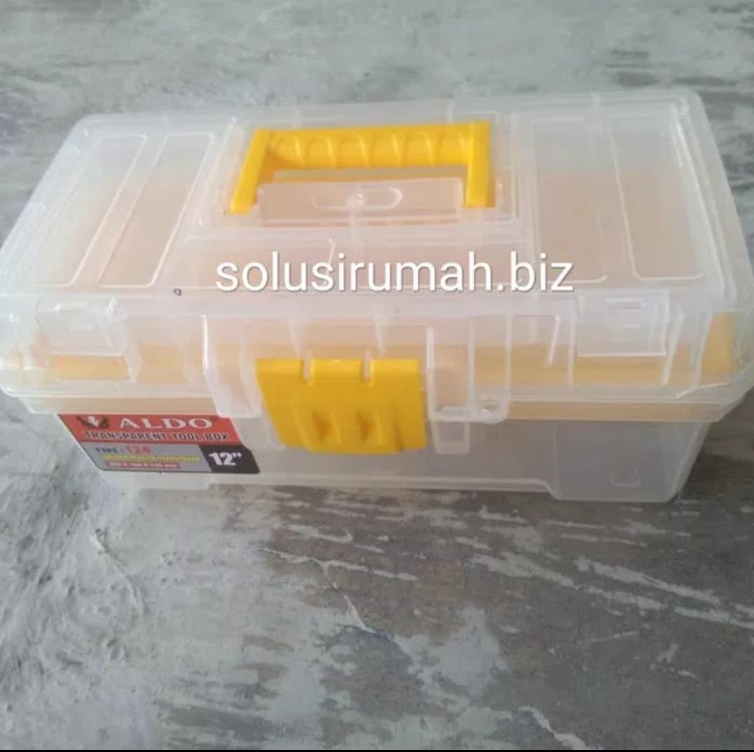 TOOL BOX 12" PLASTIK TRANSPARANT 300*160*140MM BENING | Lazada Indonesia
