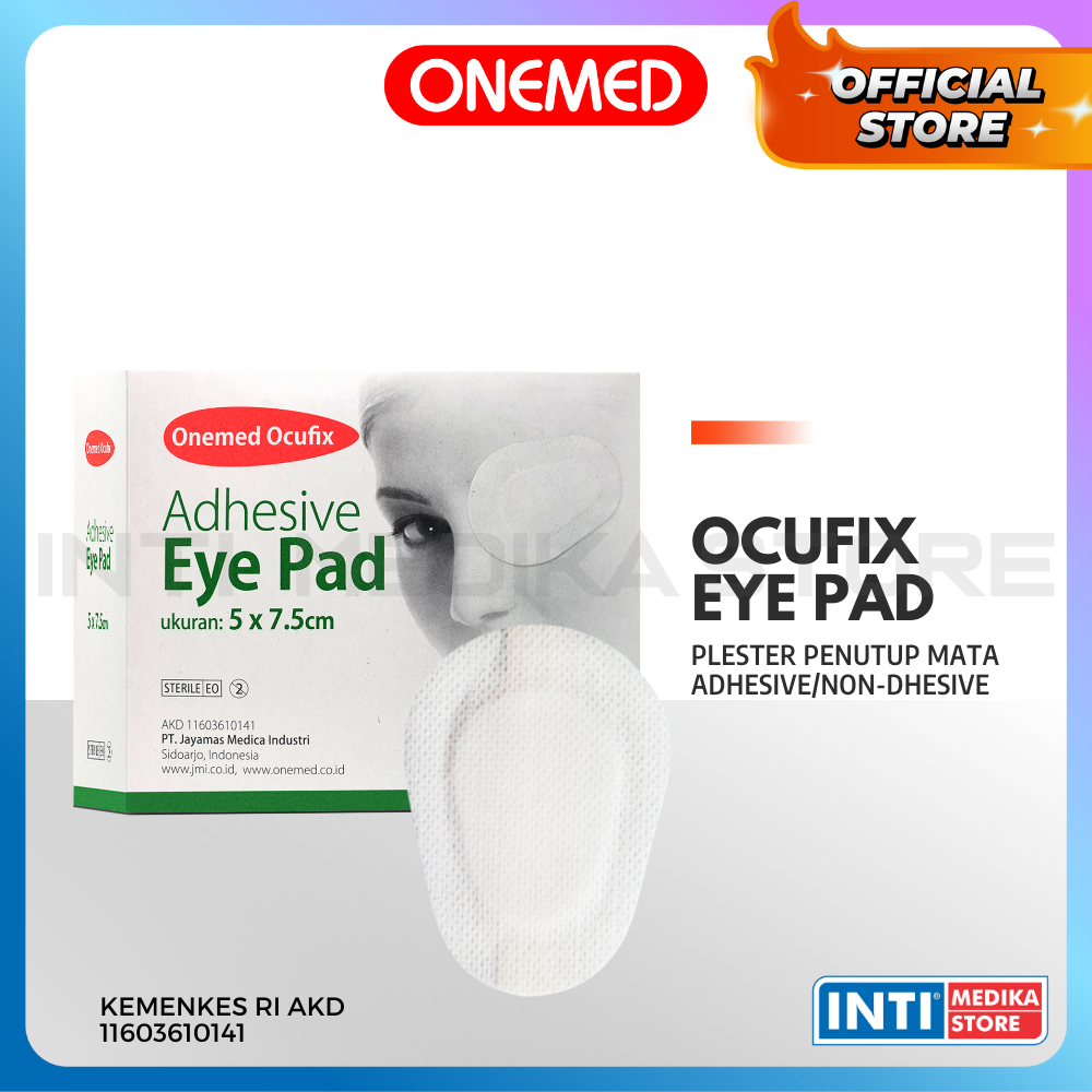 ONEMED - Plester Penutup Mata OCUFIX EYE PAD Adhesive / Non Adhesive ...