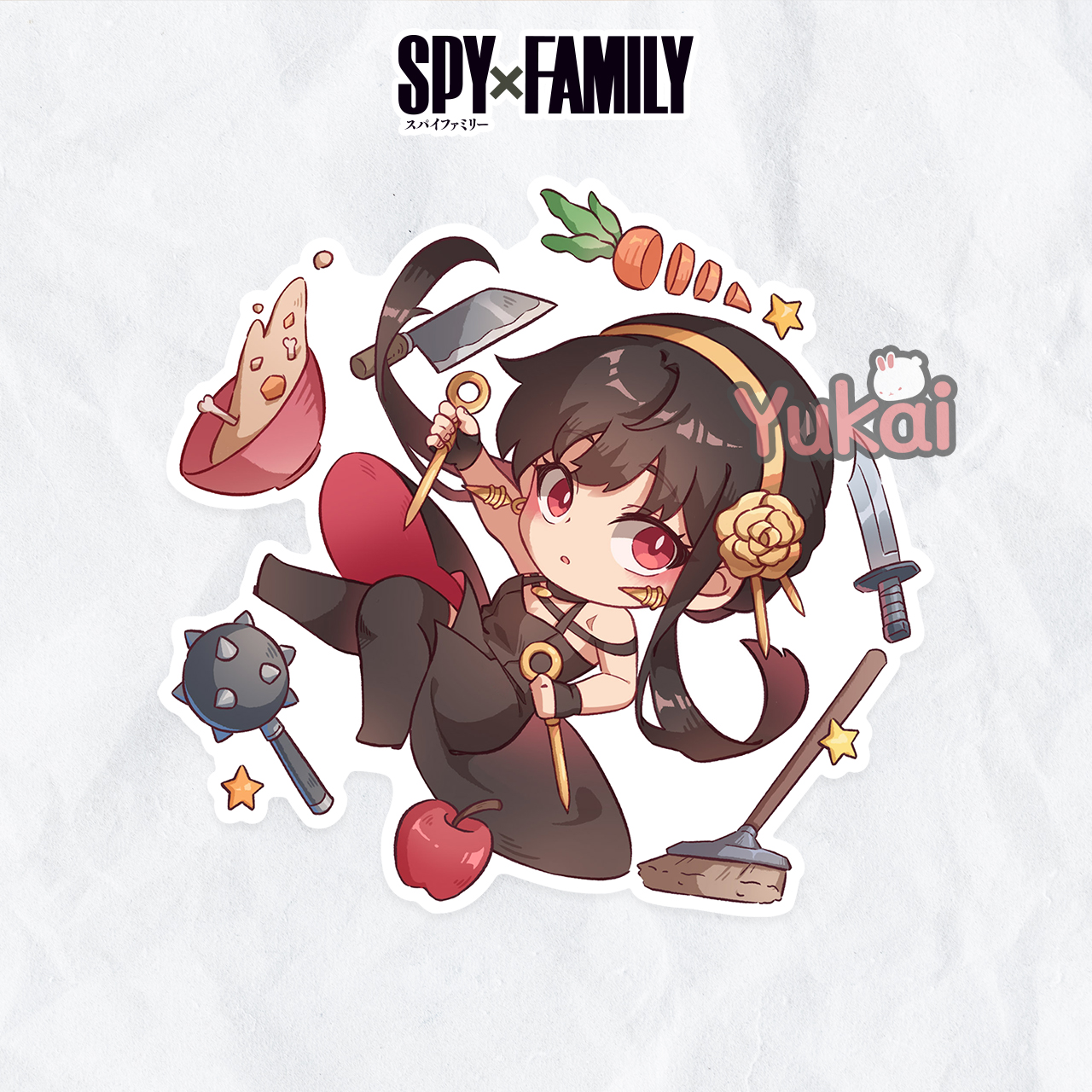 Stiker Yor Forger Spy X Family Premium, Sticker Anime Waterproof ...