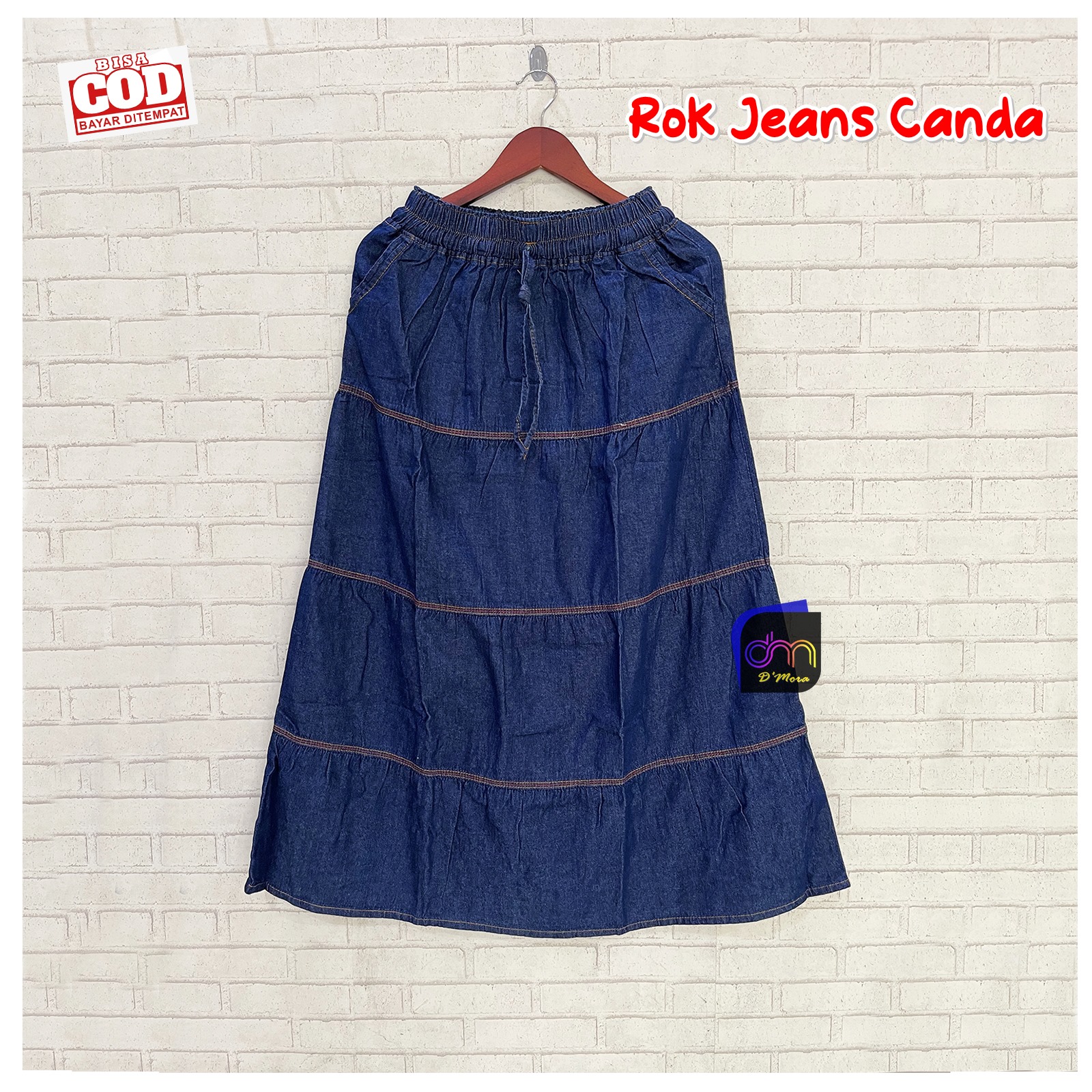 Rok Jeans Canda Premium Fit to XL / Rok Jeans Tingkat Model A | Lazada ...