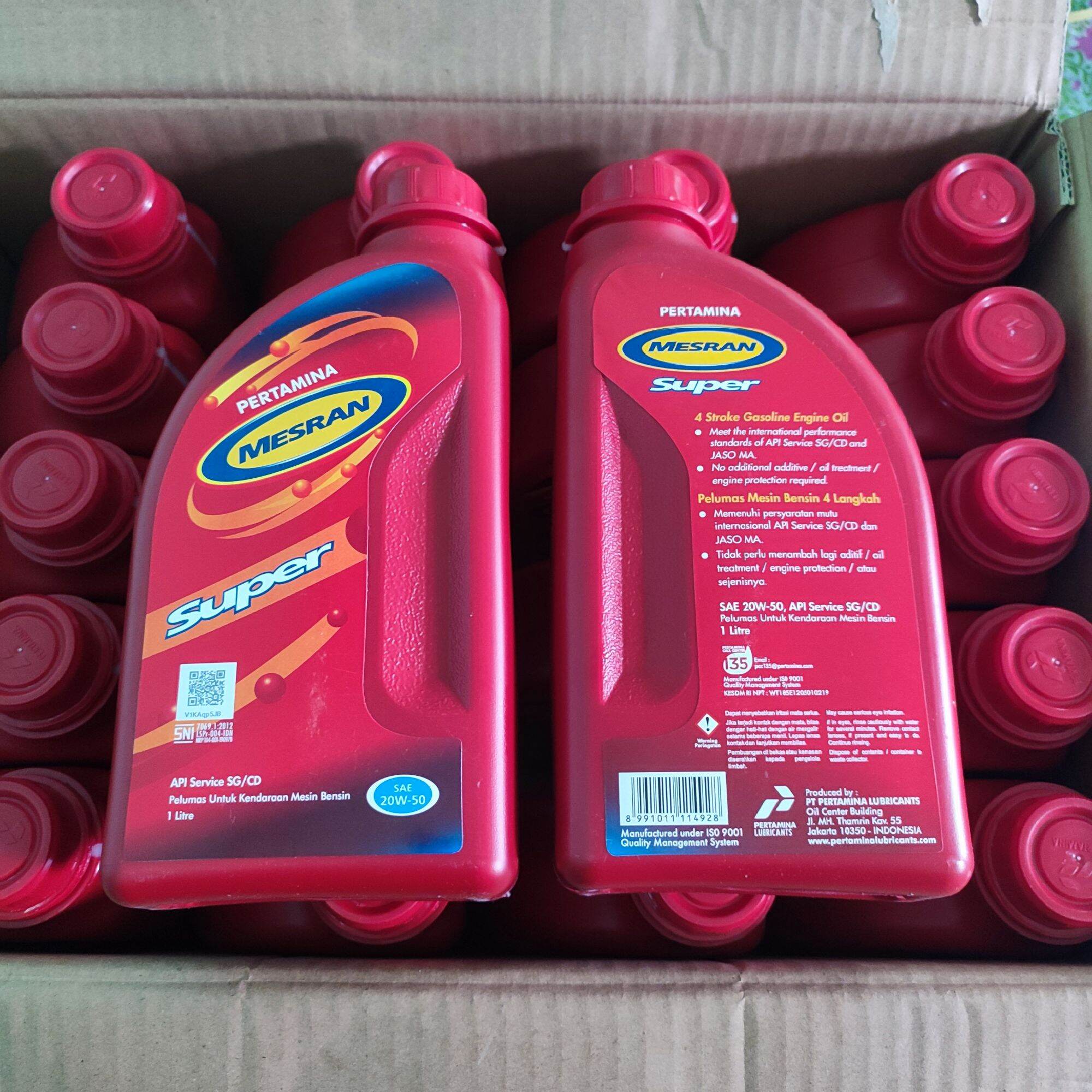 Oli Pertamina Mesran Super Sae 20W-50 1 liter | Lazada Indonesia
