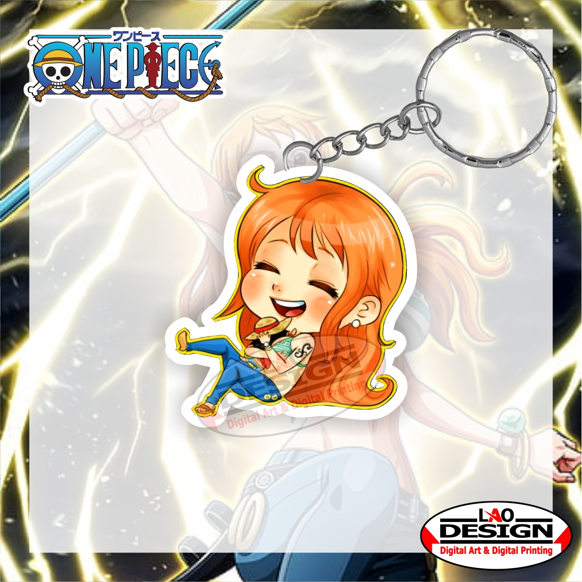 Gantungan Kunci NAMI | One Piece | NAMI | Ganci NAMI | Key Chain One ...