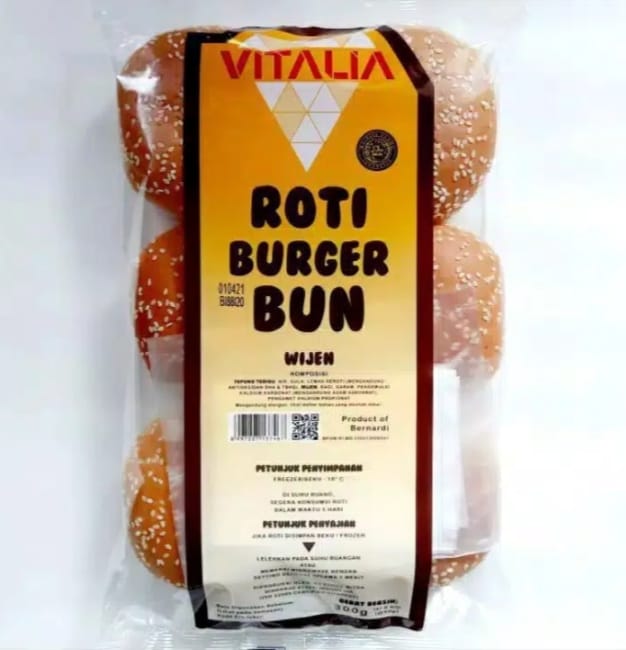 Vitalia roti burger isi 6 roti burger murah | Lazada Indonesia