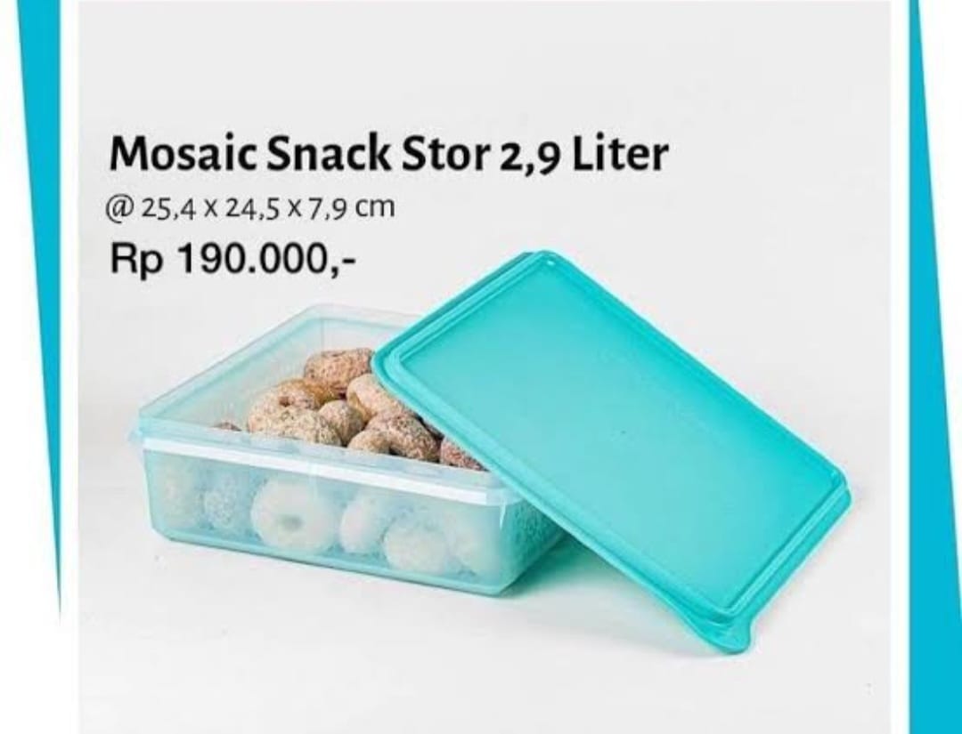 LOHOO STORE-TUPPERWARE SNACK STOR tosca UK 2.9 L, TEMPAT KUE DAN ...