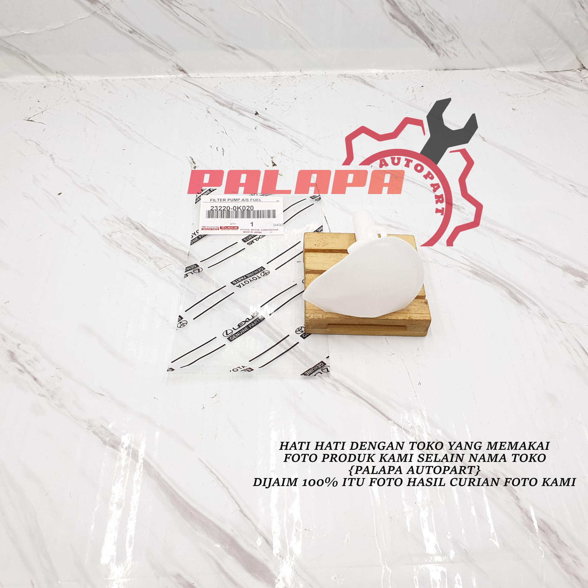 SARINGAN ROTAK POMPA SOLAR FILTER MINYAK INNOVA FORTUNER HILUX DIESEL ...