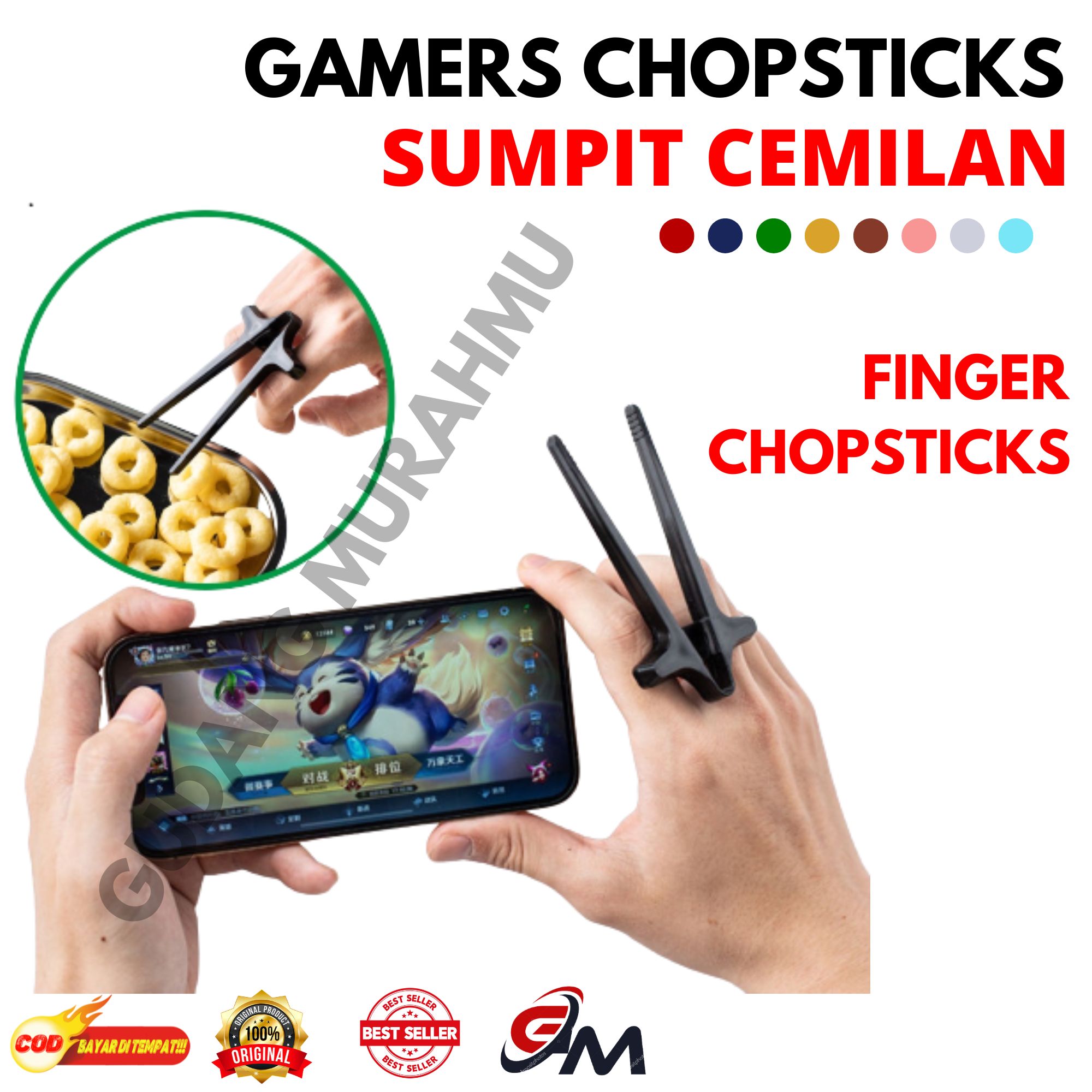 Gudang Murahmu - Finger Chopsticks Sumpit Cemilan Snack Gamers Gaming ...