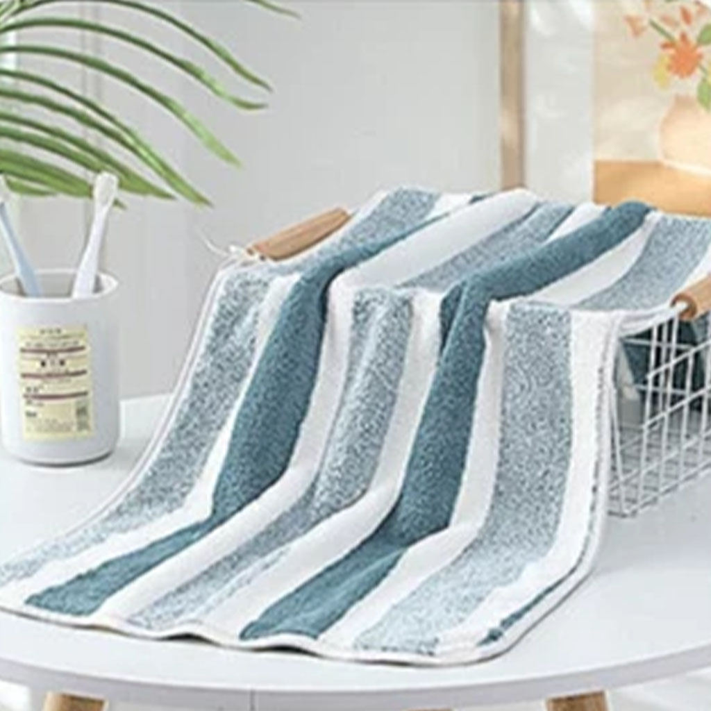 Handuk Tangan & Muka Kain Lap Microfiber Motif Garis-Garis Minimalis ...