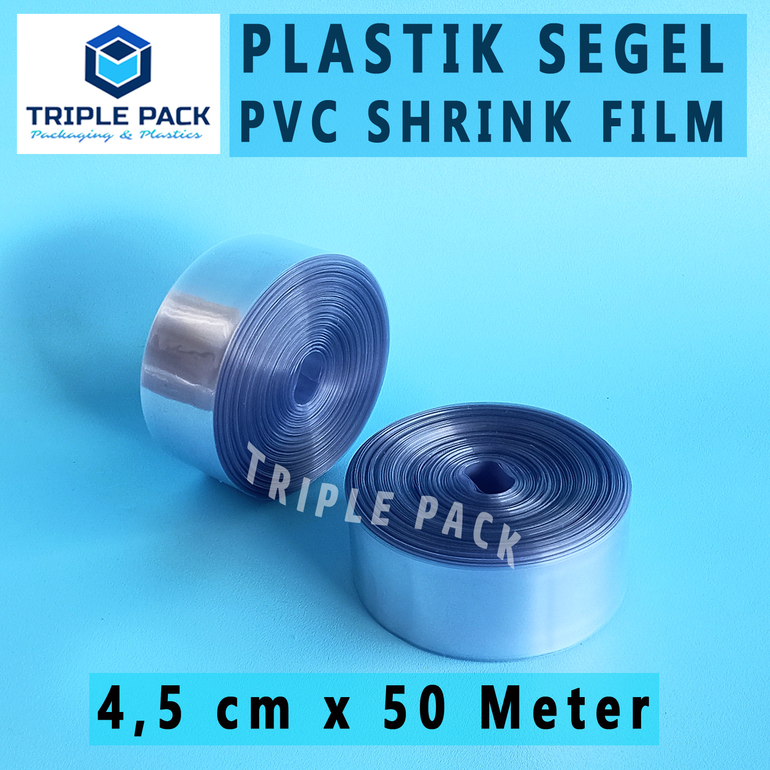 Plastik Segel / PVC Shrink Film Roll 4,5 cm x 50 Meter Bungkus Kemasan | Lazada Indonesia
