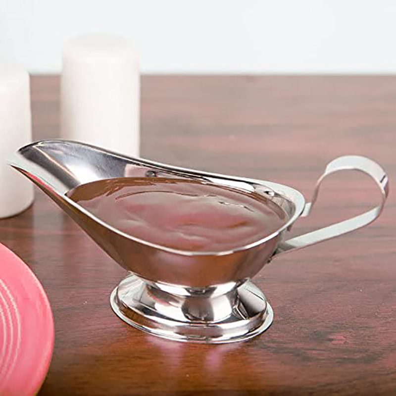 Gravy Jug Dolsrinksys 3/5/8 Oz Stainless Steel Gravy Boat, Saucier With ...