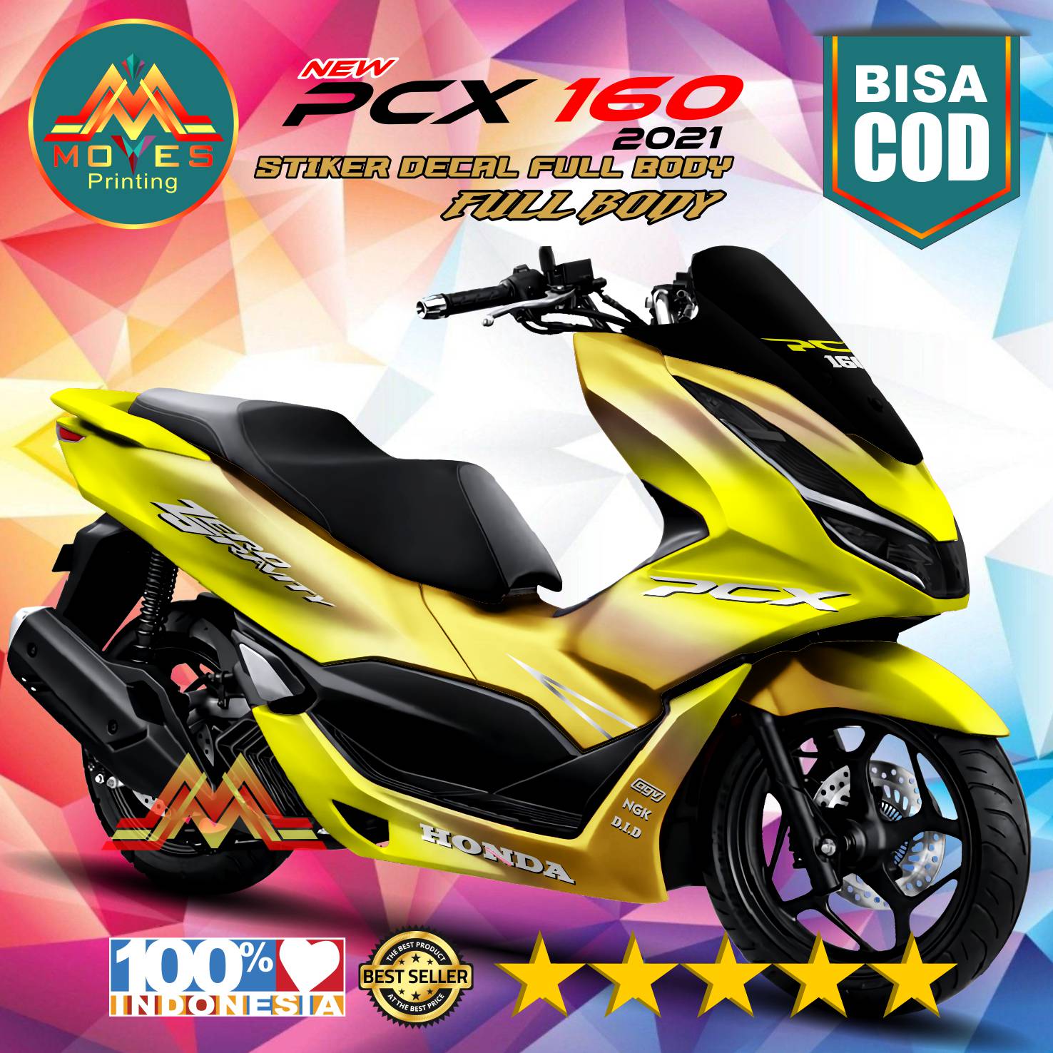 ⭐⭐⭐⭐⭐BISA COD / BAYAR DI TEMPAT. decal sticker variasi Honda PCX 160 ...